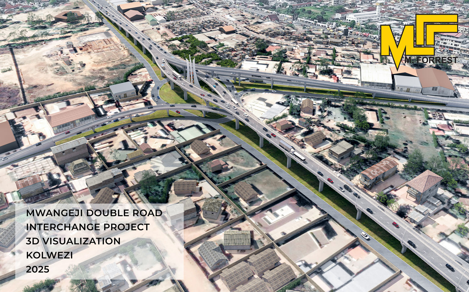 Major project in Kolwezi: the first double road interchange in DRC