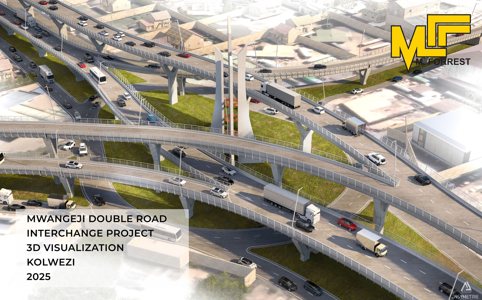 Major project in Kolwezi: the first double road interchange in DRC